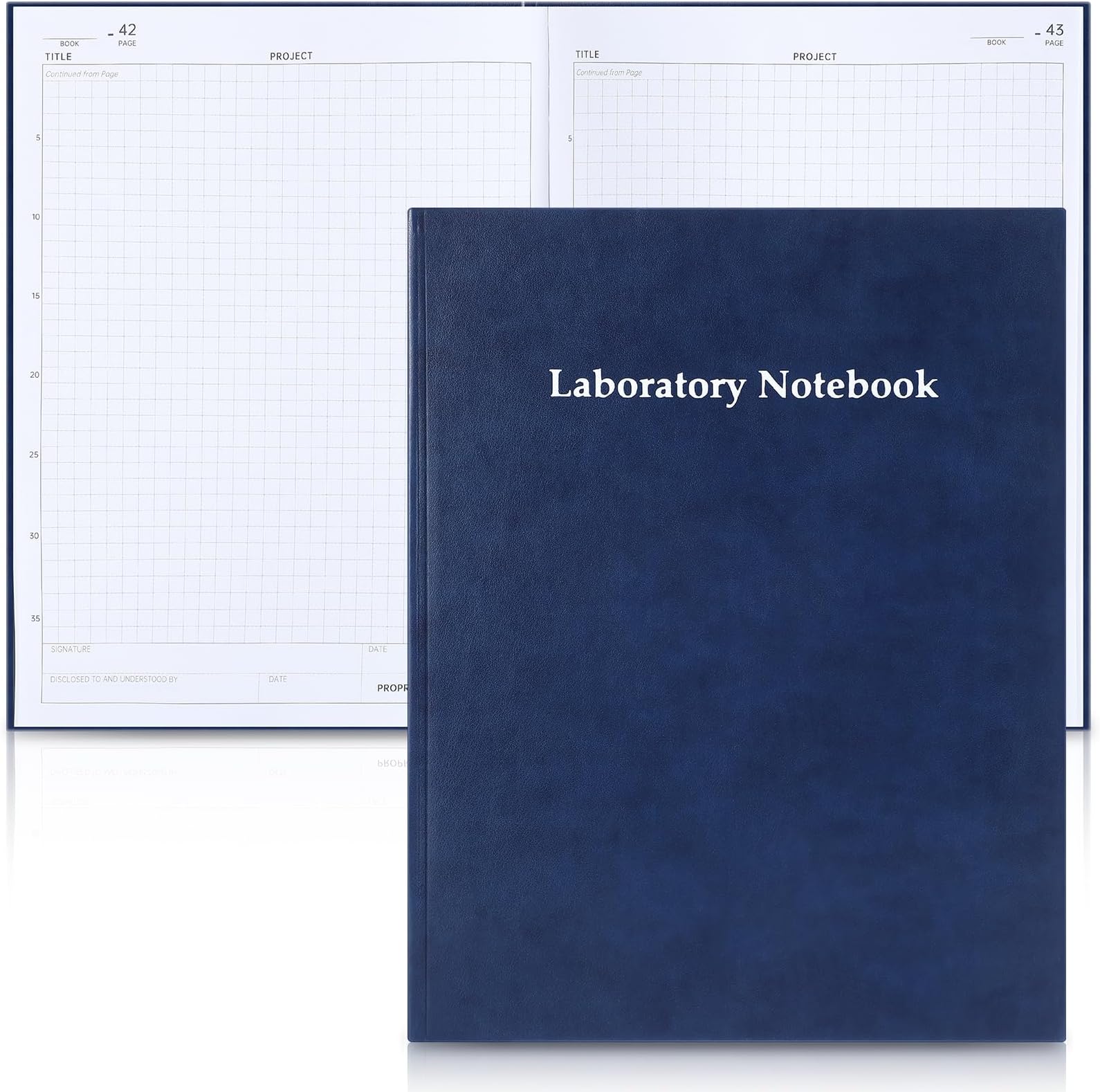 Amazon.com : National Lab Notebook, Quadrille Rule (5 sq/in), Green ...