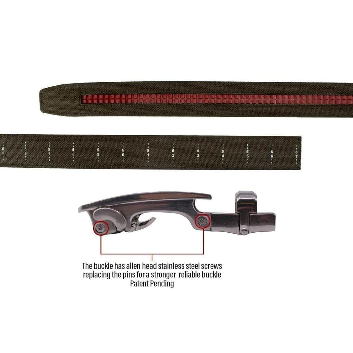 Snapklik.com : Nexbelt Mens EDC Ratchet Belt Bond Brown 1.375" 35mm ...