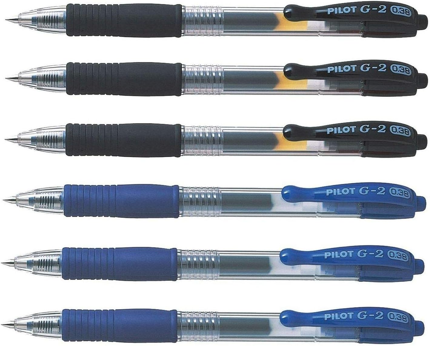 Amazon.com : Pilot G2 pens retractable Gel Roller ballpoint 0.38 pt ...