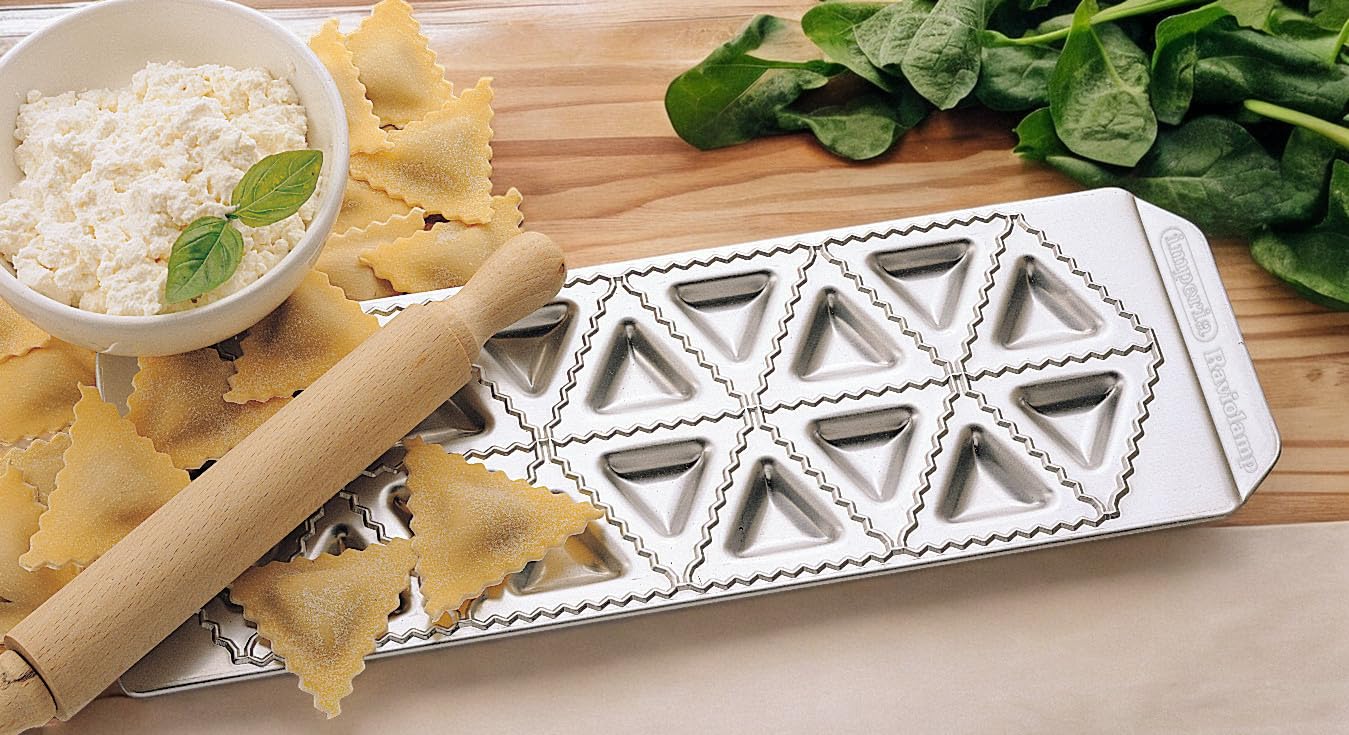 Snapklik.com : Ravioli Maker Set- Includes 3 Trays & Wooden Rolling Pin ...