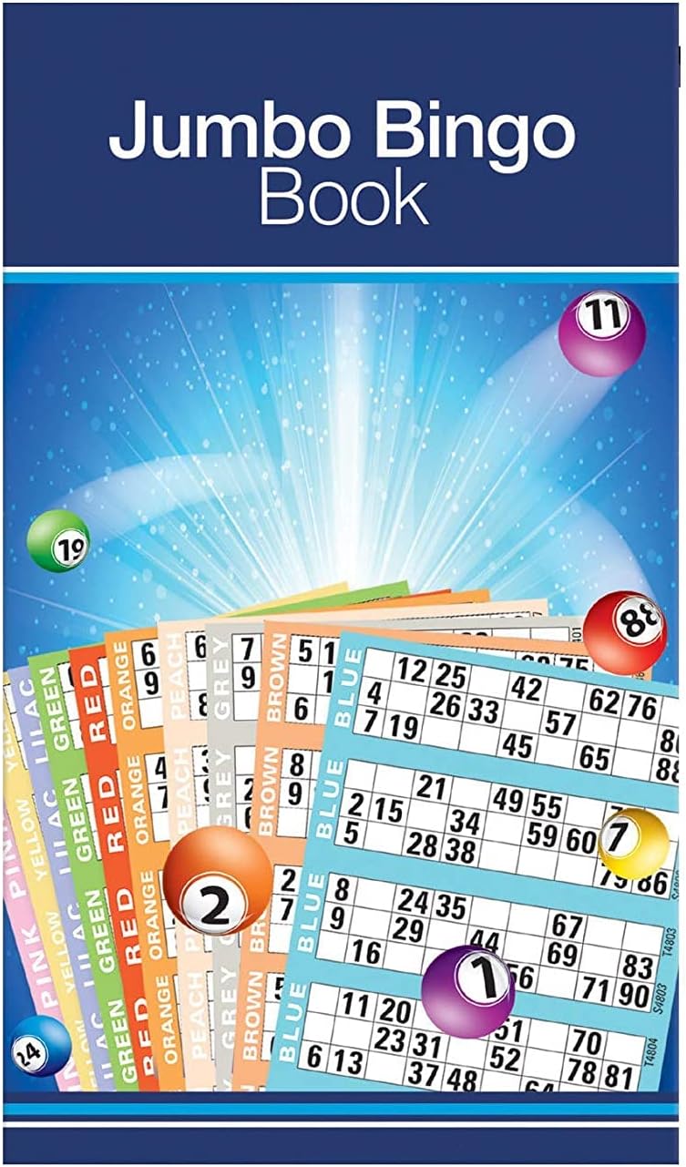 Jumbo Bingo Book Pad 480 Tickets. 6 to View (Big, bold, easy to read ...