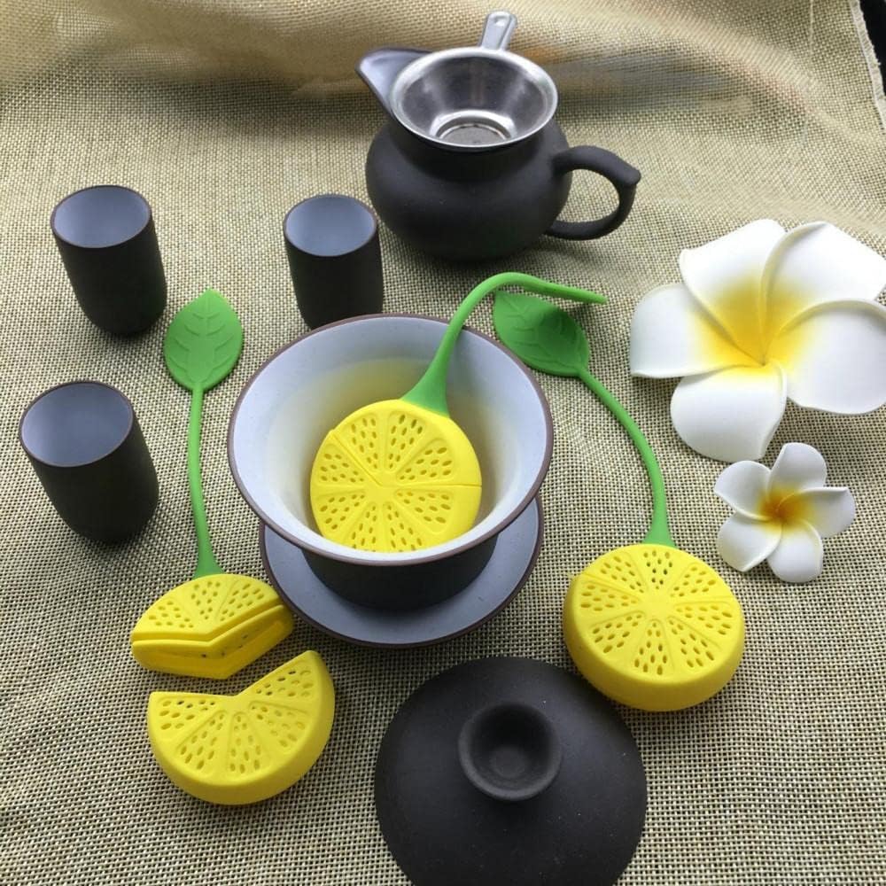 Amazon.com: KingHoff Tea Infuser, Reusable ,Lemon shaped Filter ...