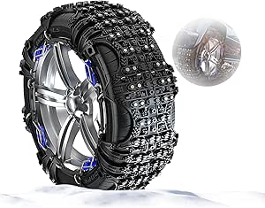 Amazon.com: RINGGLO Adjustable 2PCS Anti Skid Snow Chains for Car Tires Universal 235-285mm ...