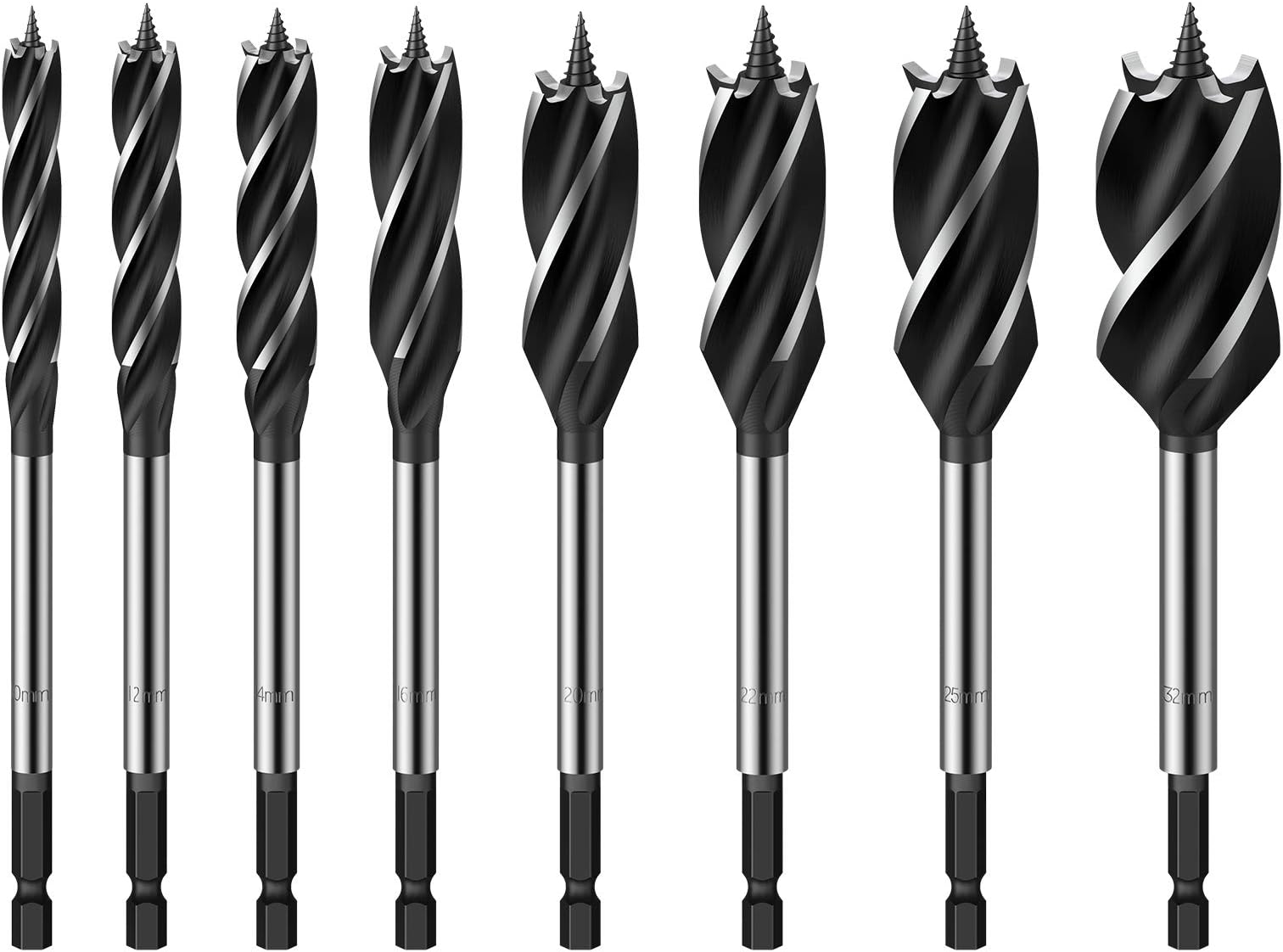 Fisch Brad Point Drill Bits (12mm x 151mm) - Premium Drill Bits for ...