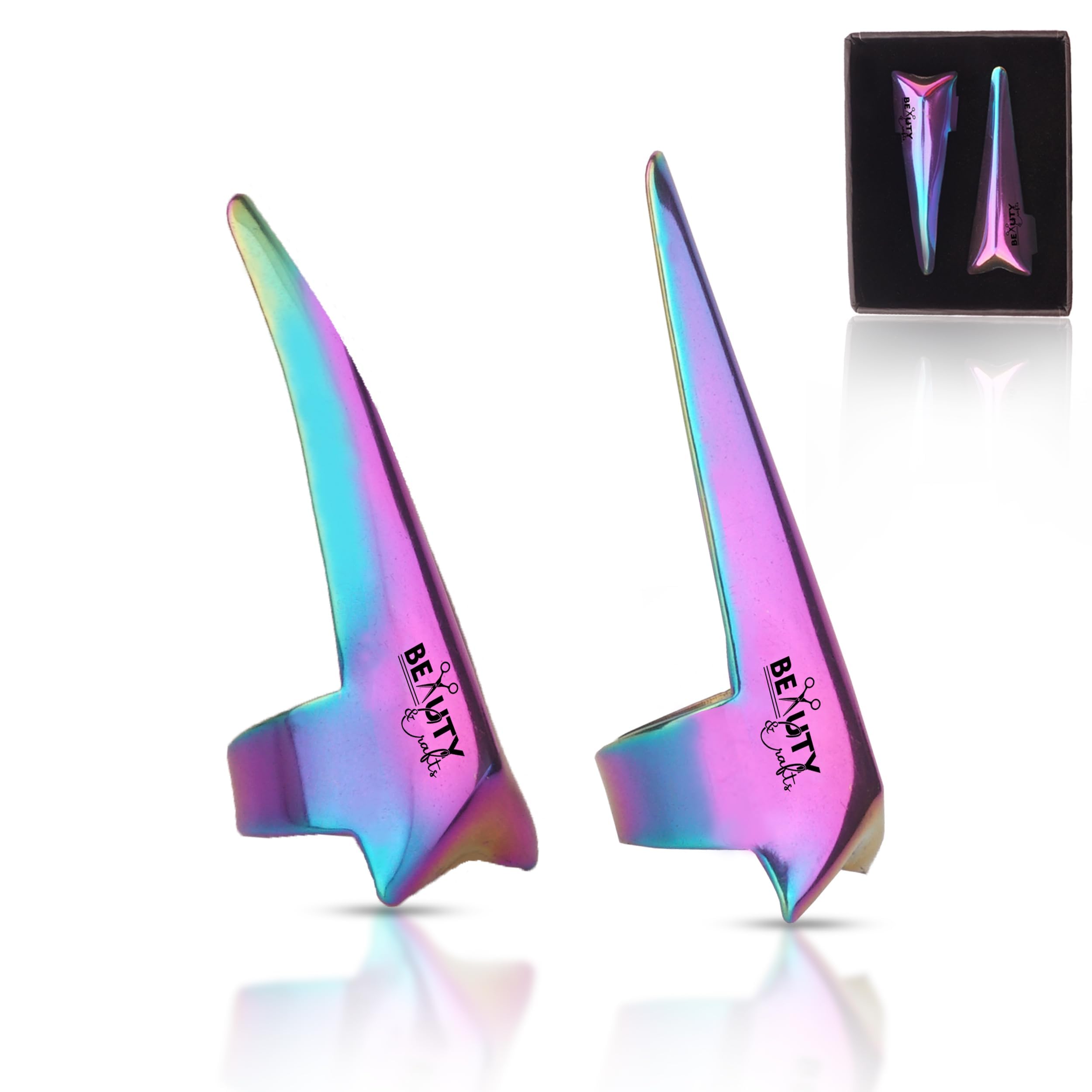 Amazon.com : Beauty & Crafts 2PC Pro Hair Parting & Sectioning Rings ...