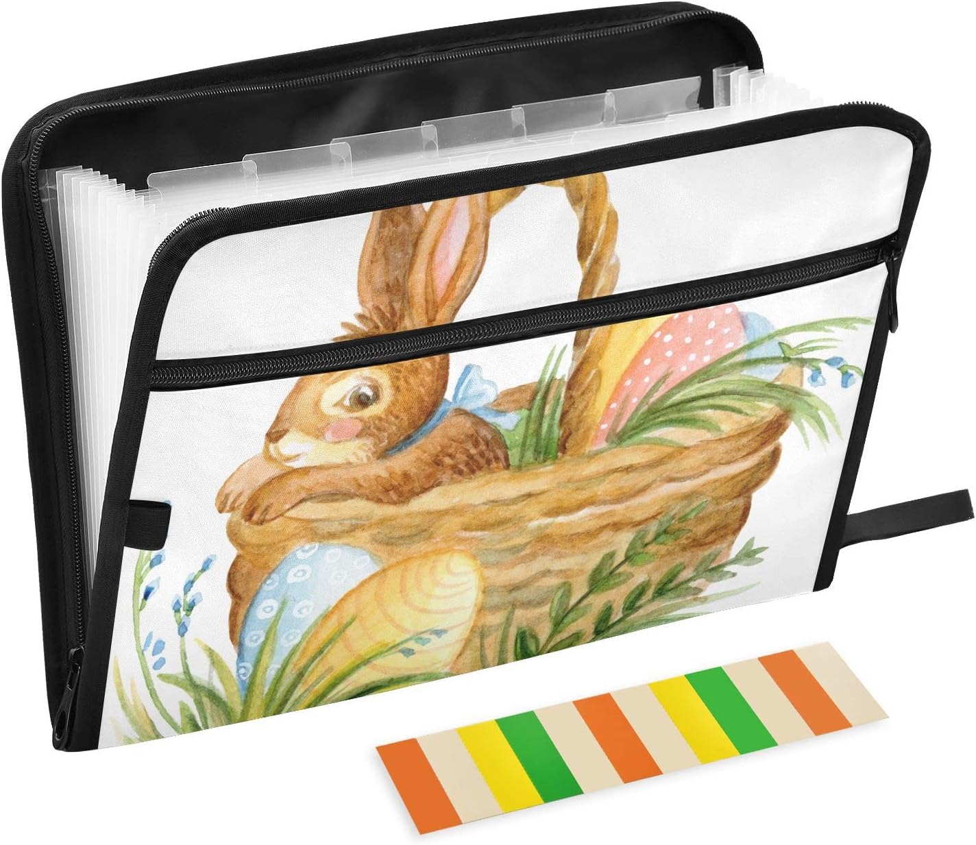 Easter Eggs Bunny Expanding File Folder for Documents A4 Letter Size ...