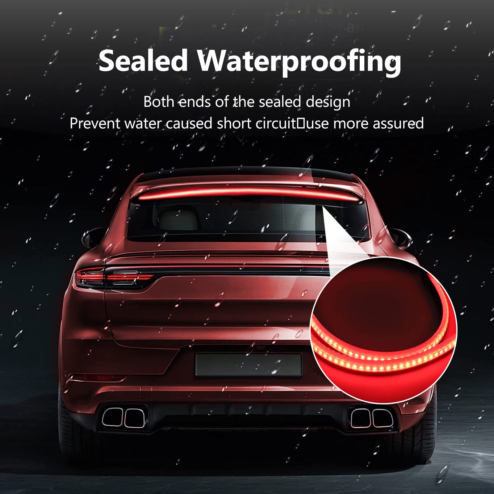 Snapklik.com : Miytsya 1 PC LED Third Brake Light Strip, Universal Red ...