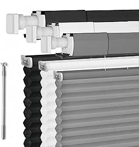 Amazon.com: SENXIEN Cordless No Drill No Tools Top Down Bottom Up ...