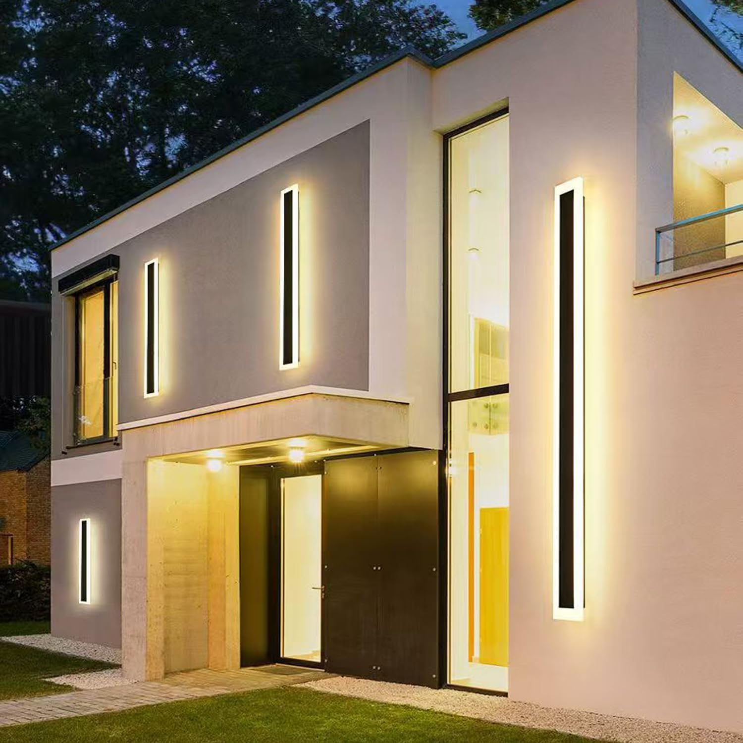 Stayofa 2 Pack 39INCH Long Outdoor LED Wall Lights,30W Waterproof IP65 ...