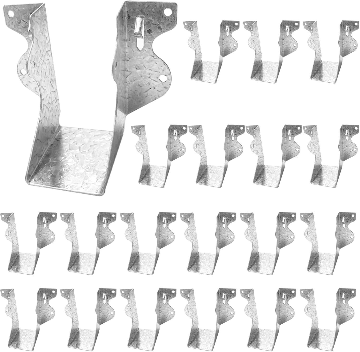 Amazon.com: Joist Hangers 2x4 for Wood 20 Gauge Galvanized Face Mount ...