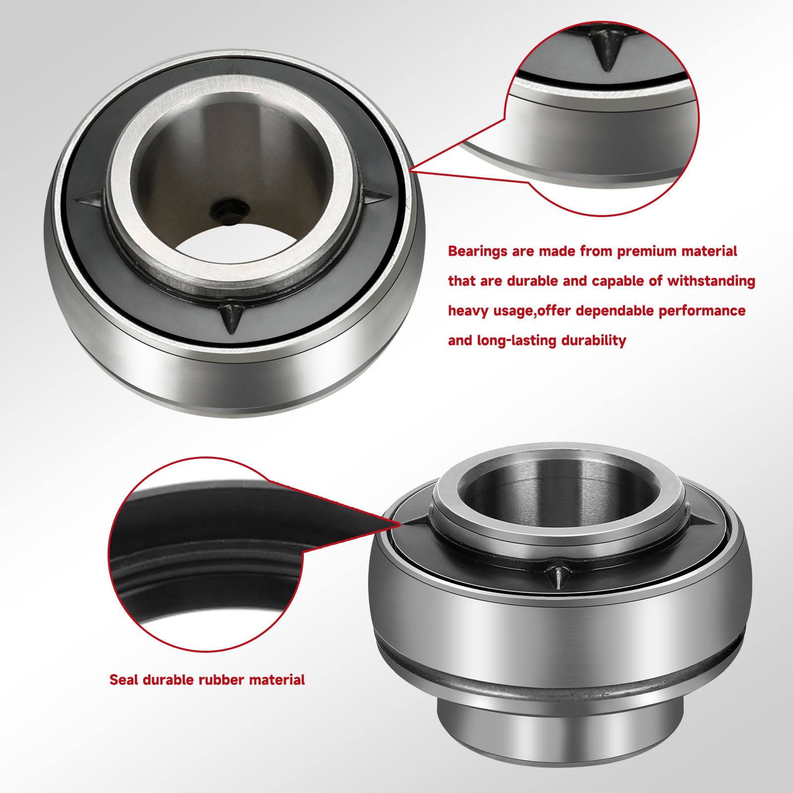 Snapklik.com : FVRITO Go Kart Live Axle Bearing Kit, 1" Rear Axle ...