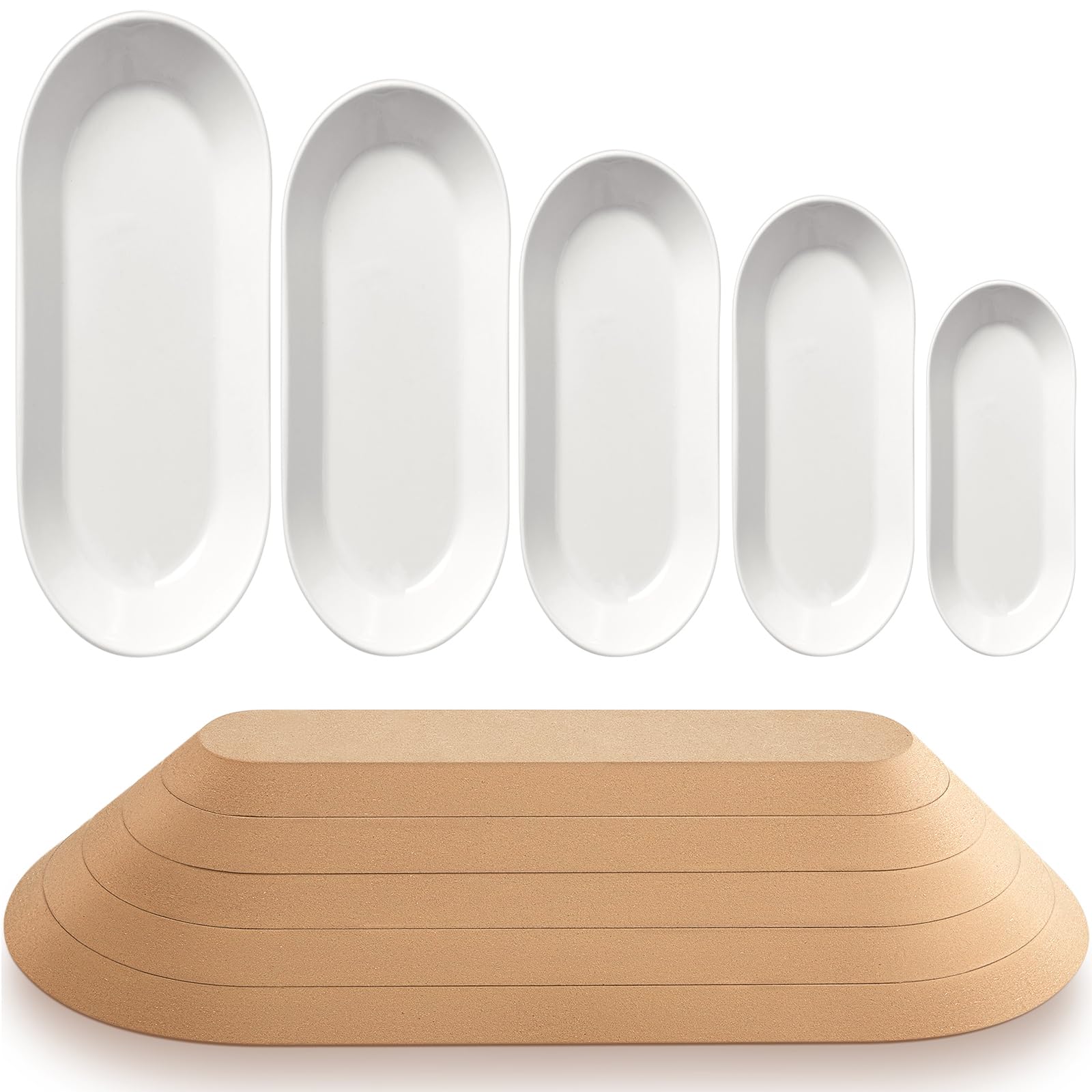 Amazon.com: Sunnychicc 5 Pcs Ceramic Mold for Clay Wooden Pottery Molds ...