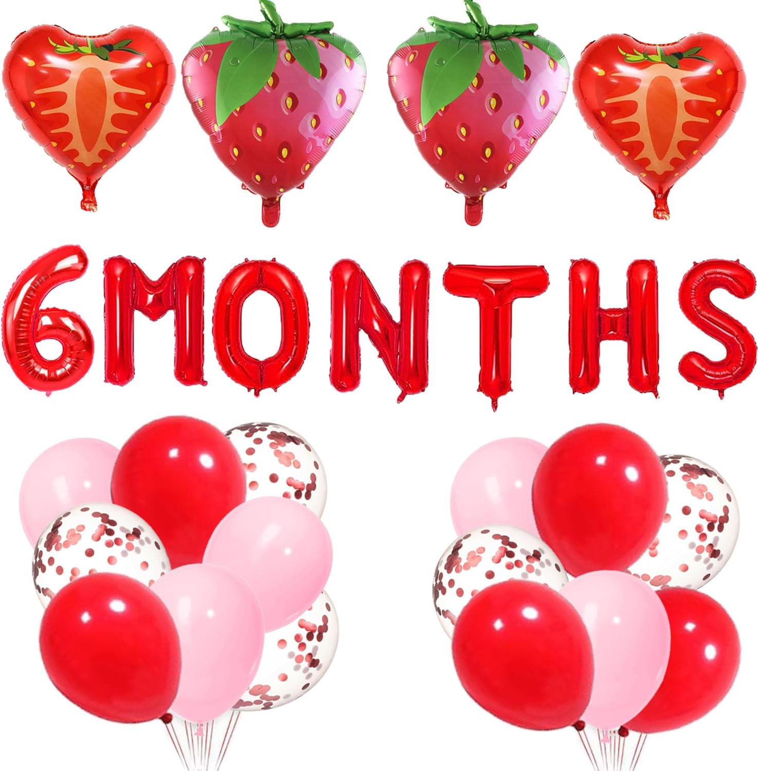 Amazon.com: DXary Half Birthday Decorations Set 6 Months Birthday Party ...
