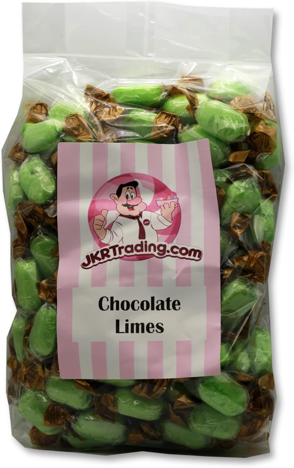 Chocolate Limes 1KG Bag Of Lime Flavoured Sweets With Chocolate Centre ...