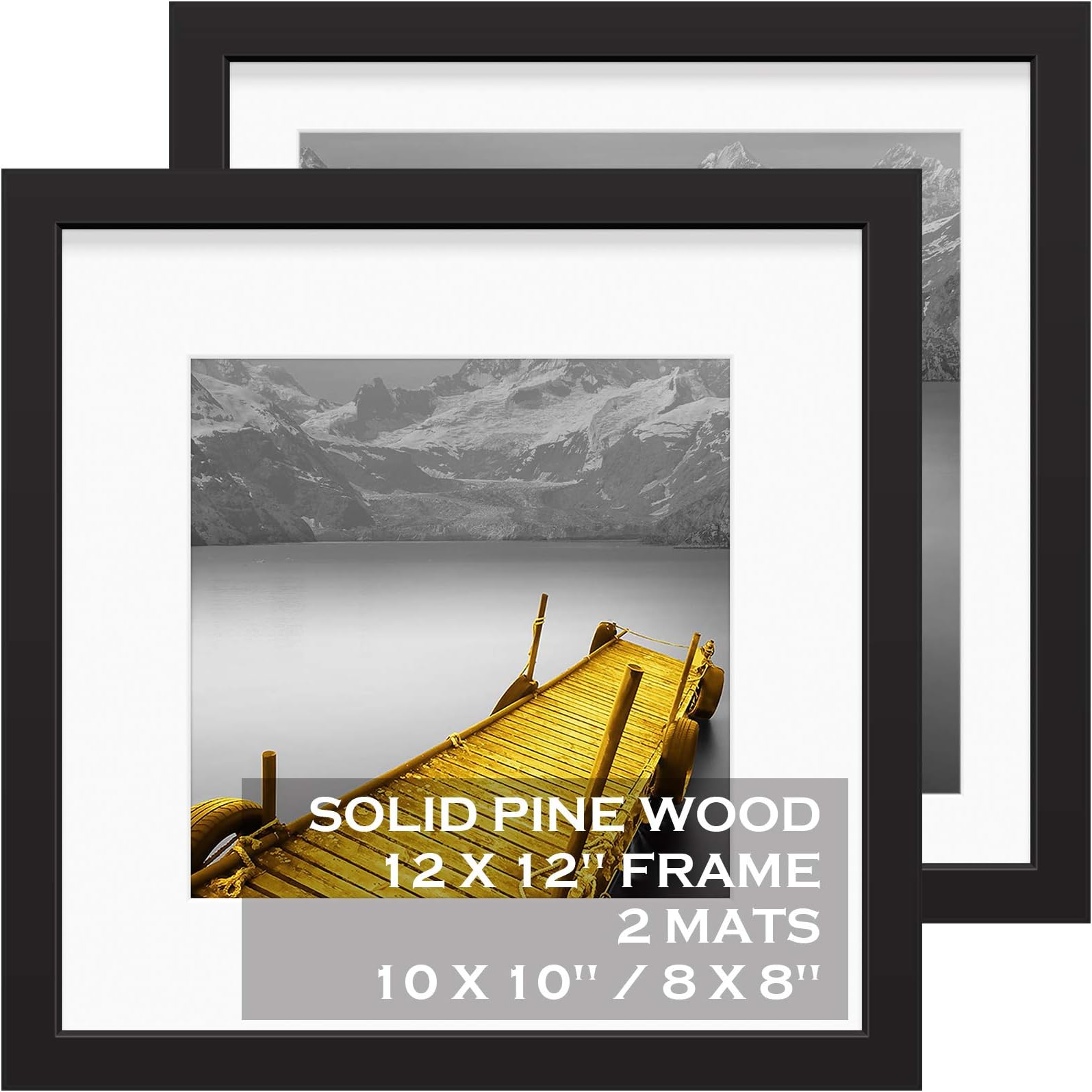 Amazon.com - Soonrada 12x12 Frames Matted to Fit Photos 8x8 or 12 x 12 ...