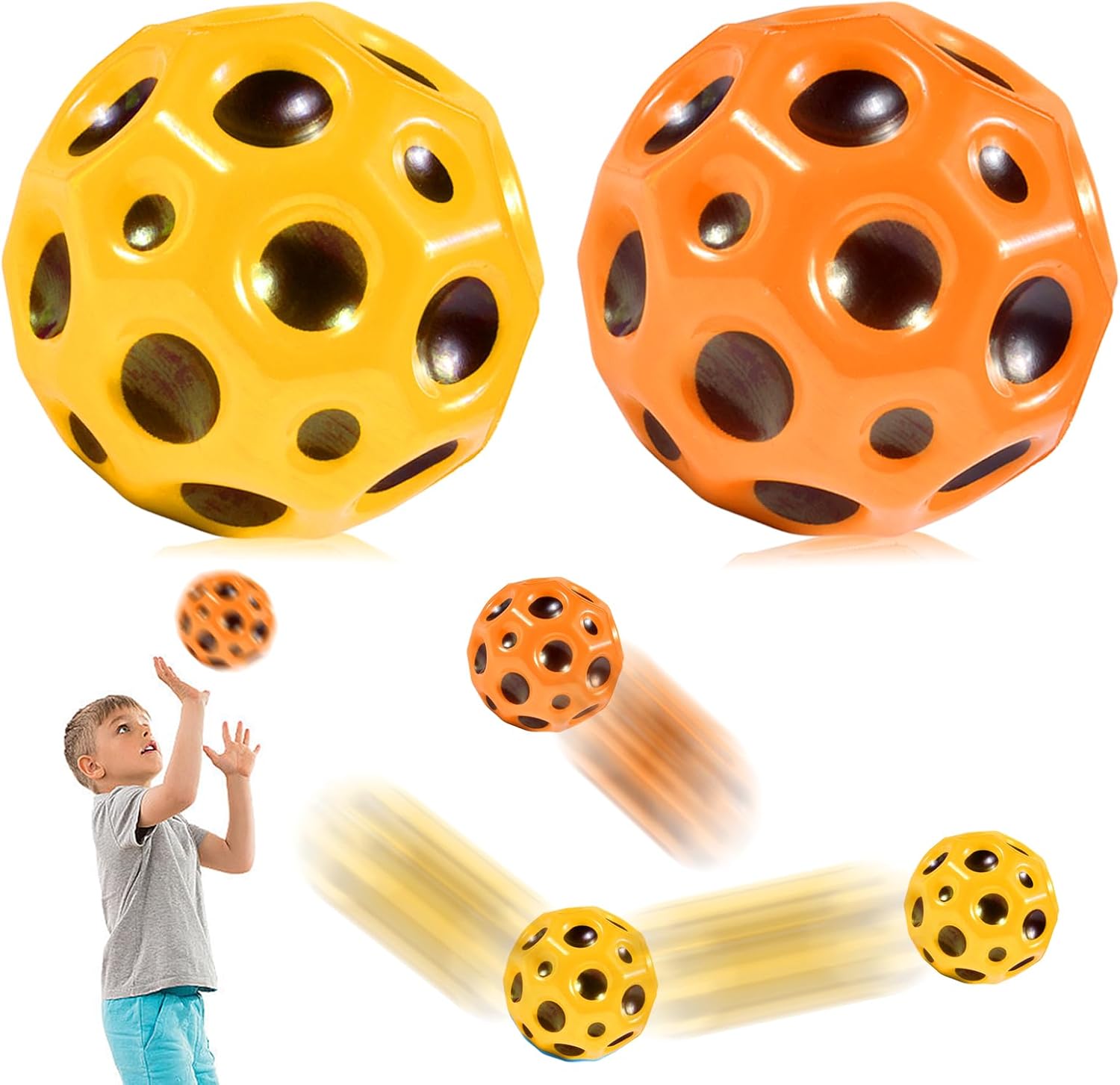 Funmo Astro Jump Ball Moon Ball 66mm High Jumps Rubber Ball Space Ball ...