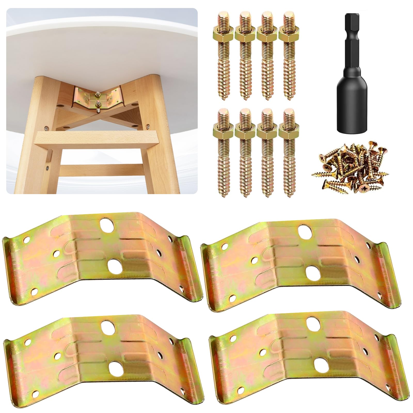 Mount Corner Bracket and Surface Mount Corner Brackets for Table Aprons ...