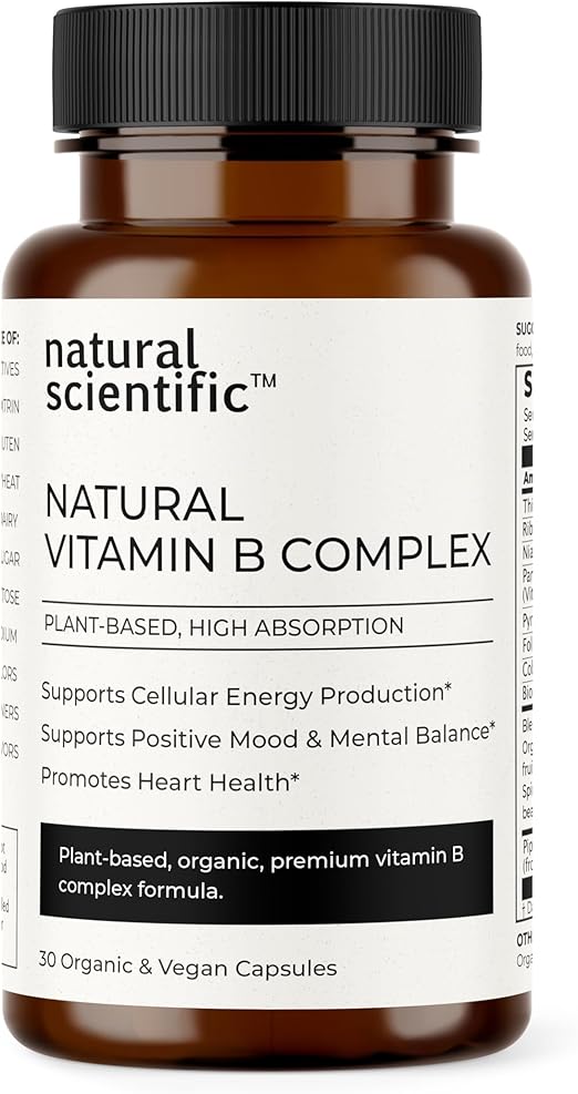 Amazon.com: NATURAL SCIENTIFIC Organic Vitamin B Complex Supplement ...