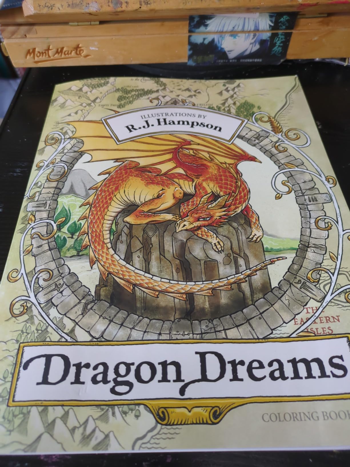 Amazon | Dragon Dreams Coloring Book | Hampson, R.J. | Illustration