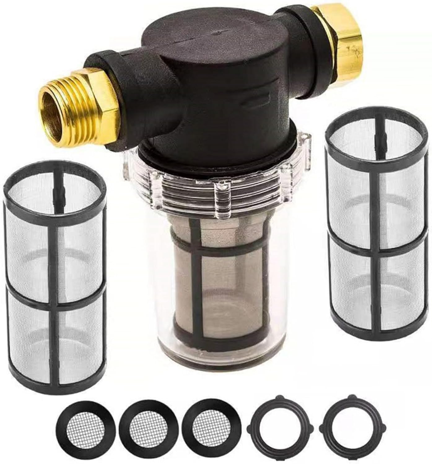 Amazon.com: KDAMGOQE Water Hose Filter Garden Hose Screen Filter, 3/4 ...