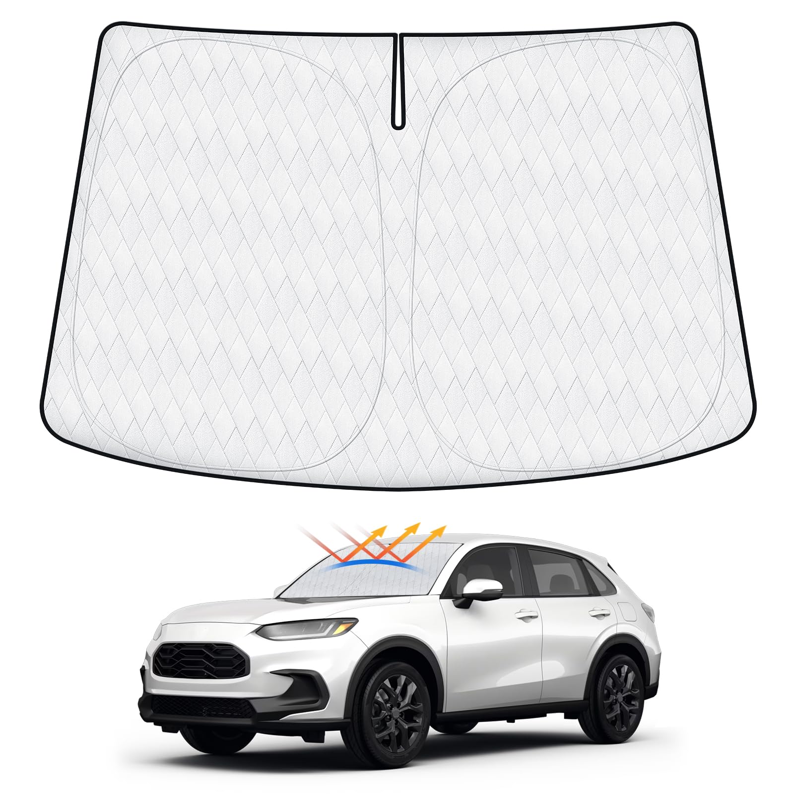 Amazon.com: 5-Layer Windshield Sunshade Fits for Honda HRV Sun Shade ...