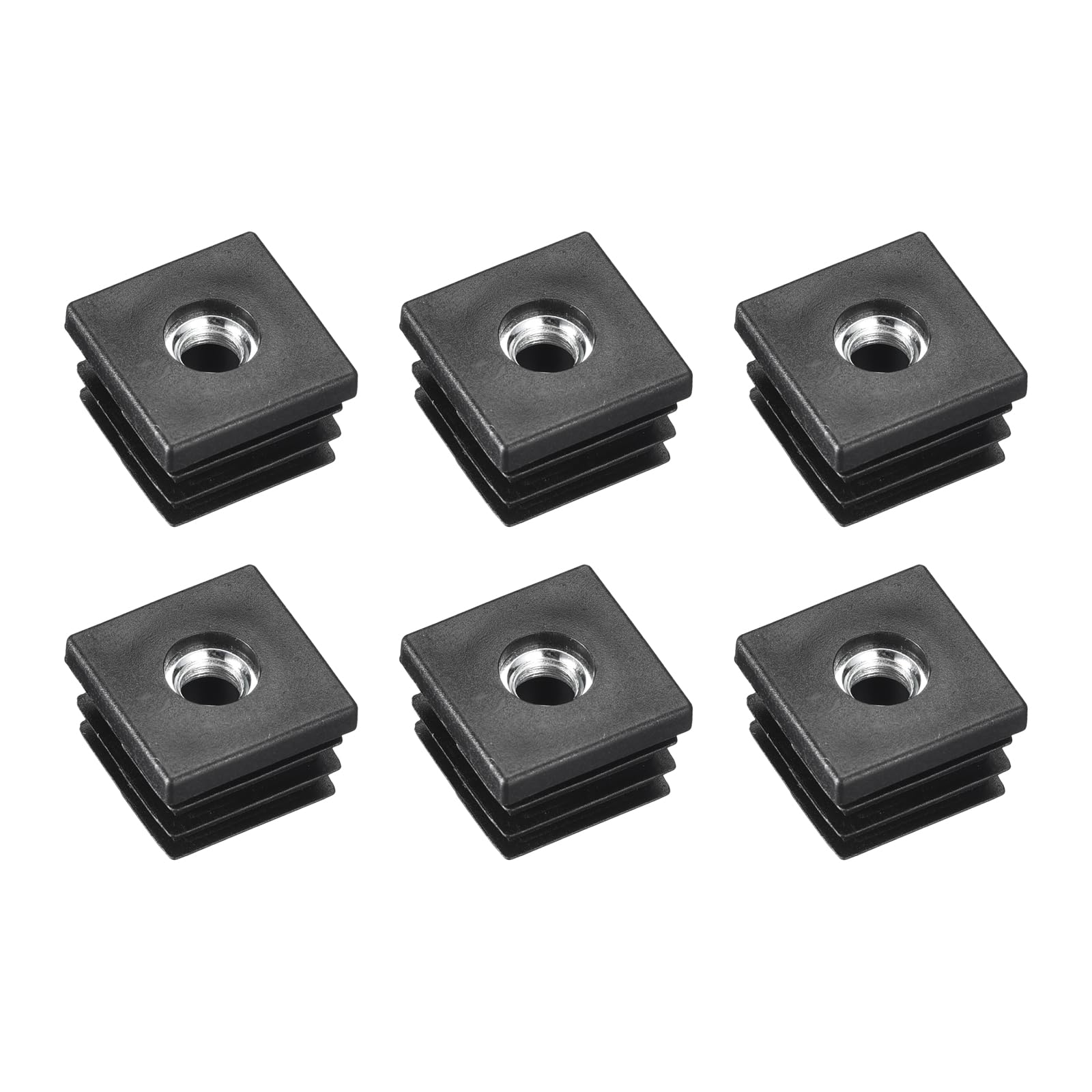 Amazon.com: uxcell 6Pcs Inserts for Square Tubes with M8 Thread, for 0. ...