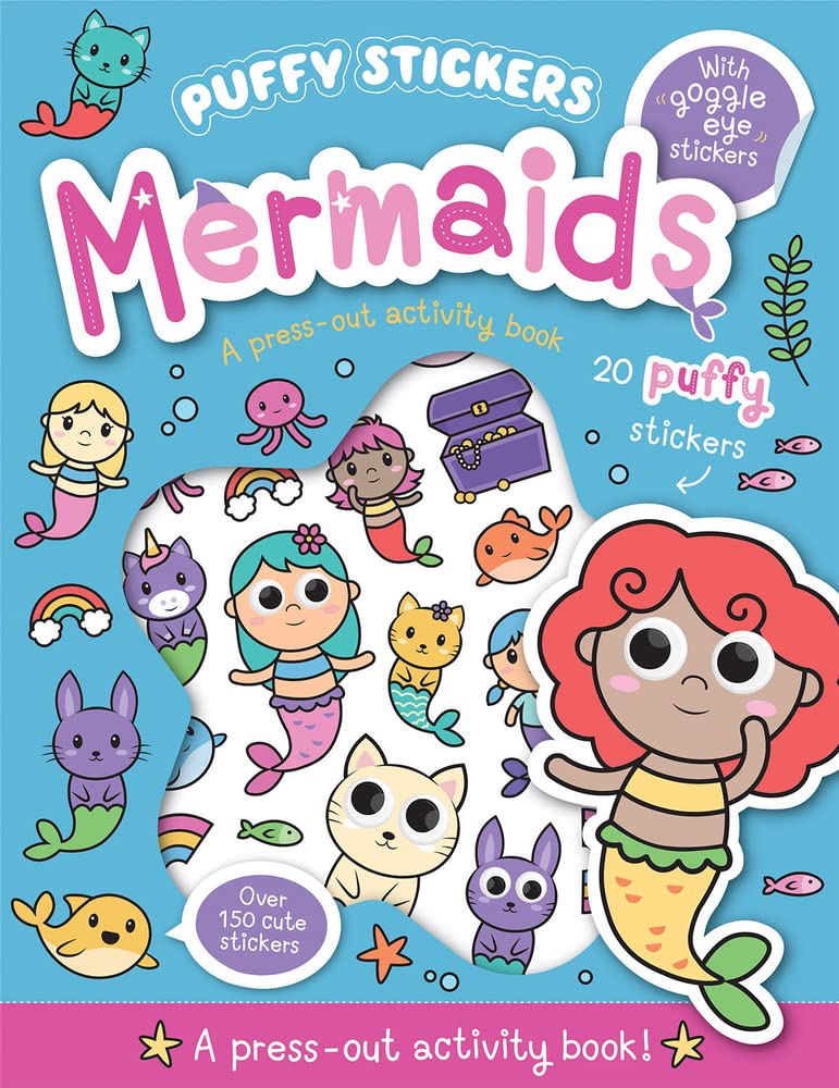Puffy Sticker Mermaids (Wobbly-eye Puffy Sticker Activity) : Elliot ...