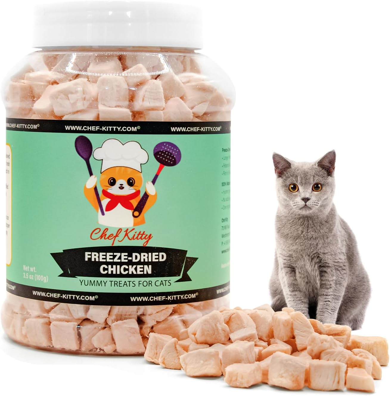 Amazon.com : Freeze Dried Chicken Cat & Dog Treats - Made from 100% ...