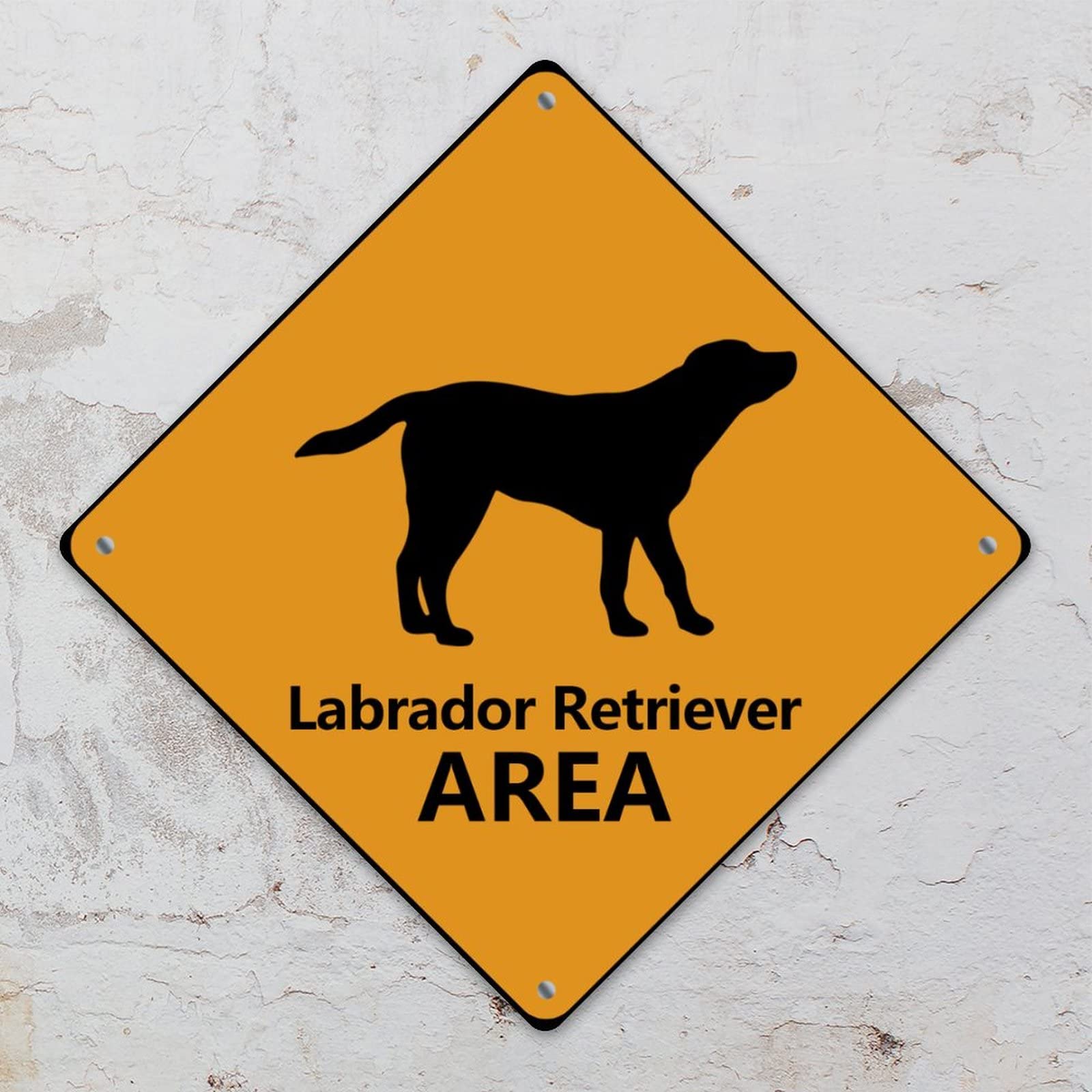 Amazon.com : LITTLEGROVE SEEDS Warning Labrador Retriever Area Aluminum ...