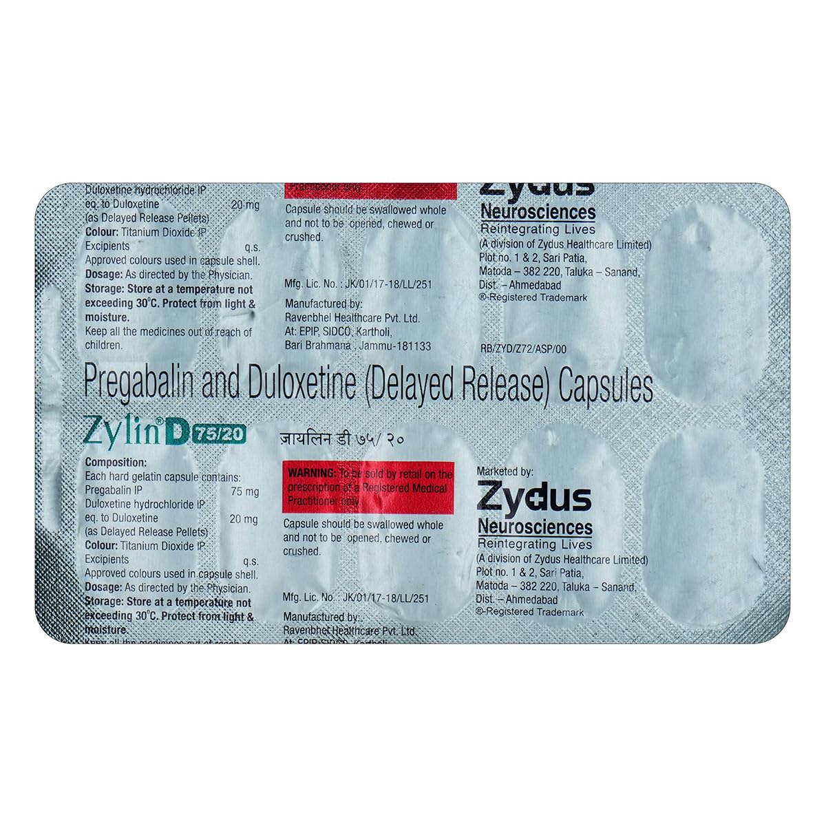 Zylin-D 75/20 - Strip of 10 Capsules : Amazon.in: Health & Personal Care