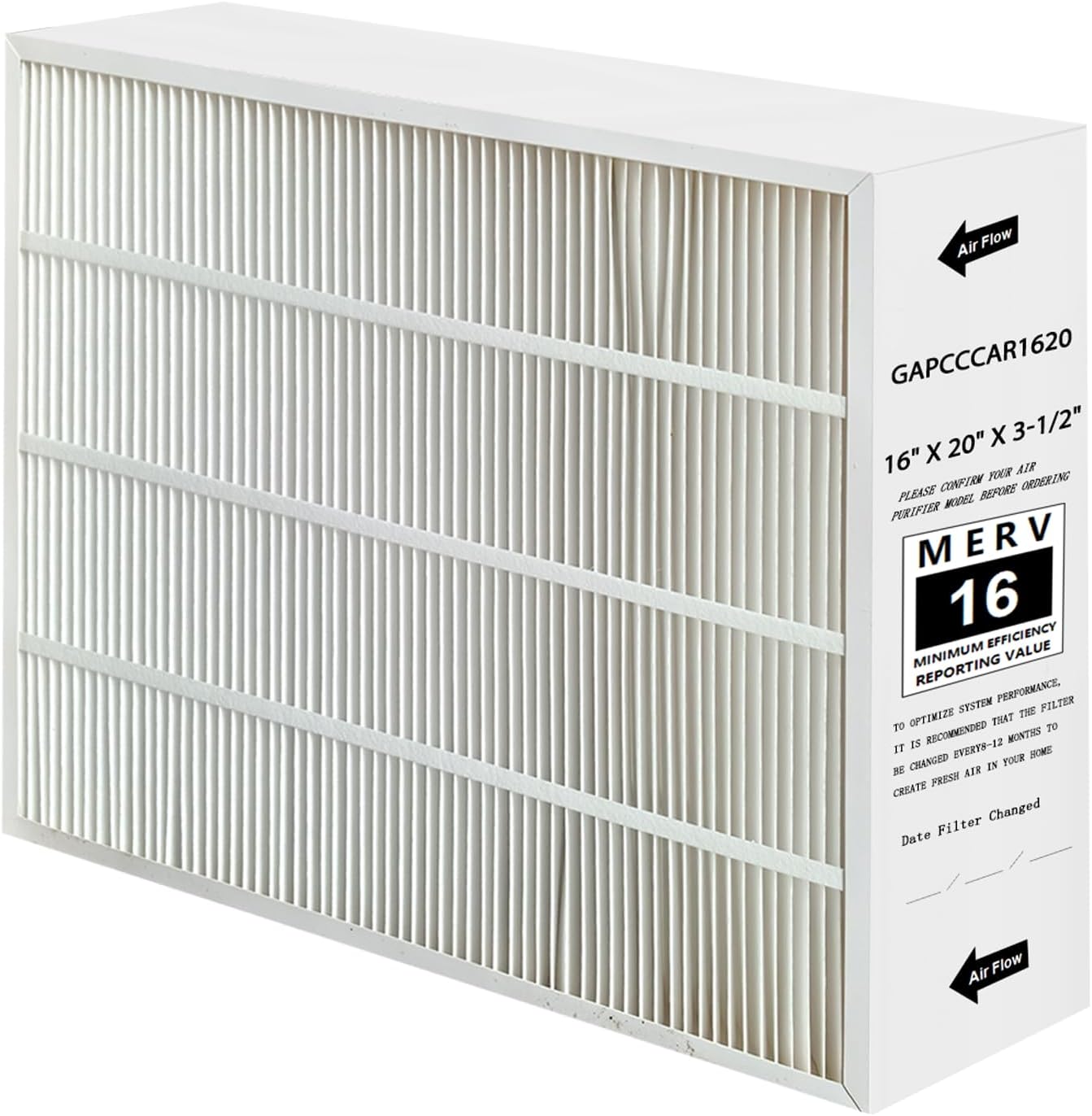 Amazon.com: Upgraded GAPCCCAR1620 Merv16 Replacement Filter Compatible ...