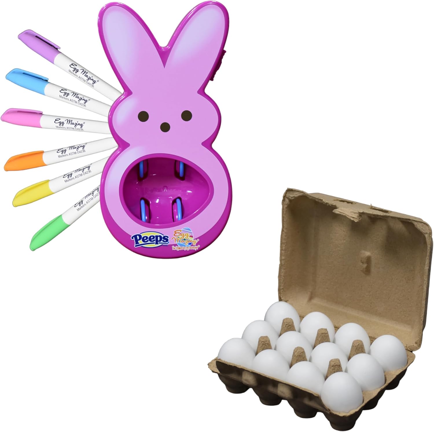 Amazon.com: The Eggmazing Easter Egg Decorator - Peeps Bunny - Arts and ...