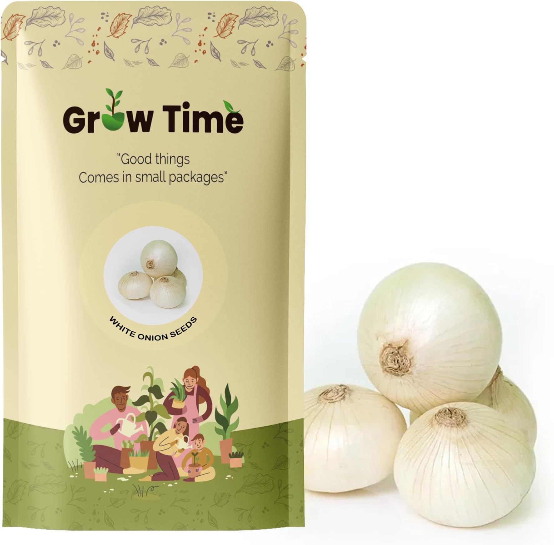 Growtime White Onion (Pyaj) Vegetable Seeds, Vegetable Seeds for Home ...