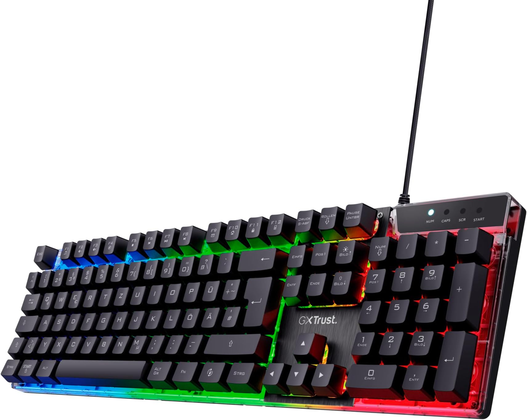KOORUI Gaming Tastatur, Mechanisch Tastatur Deutsches Layout QWERTZ 104 ...