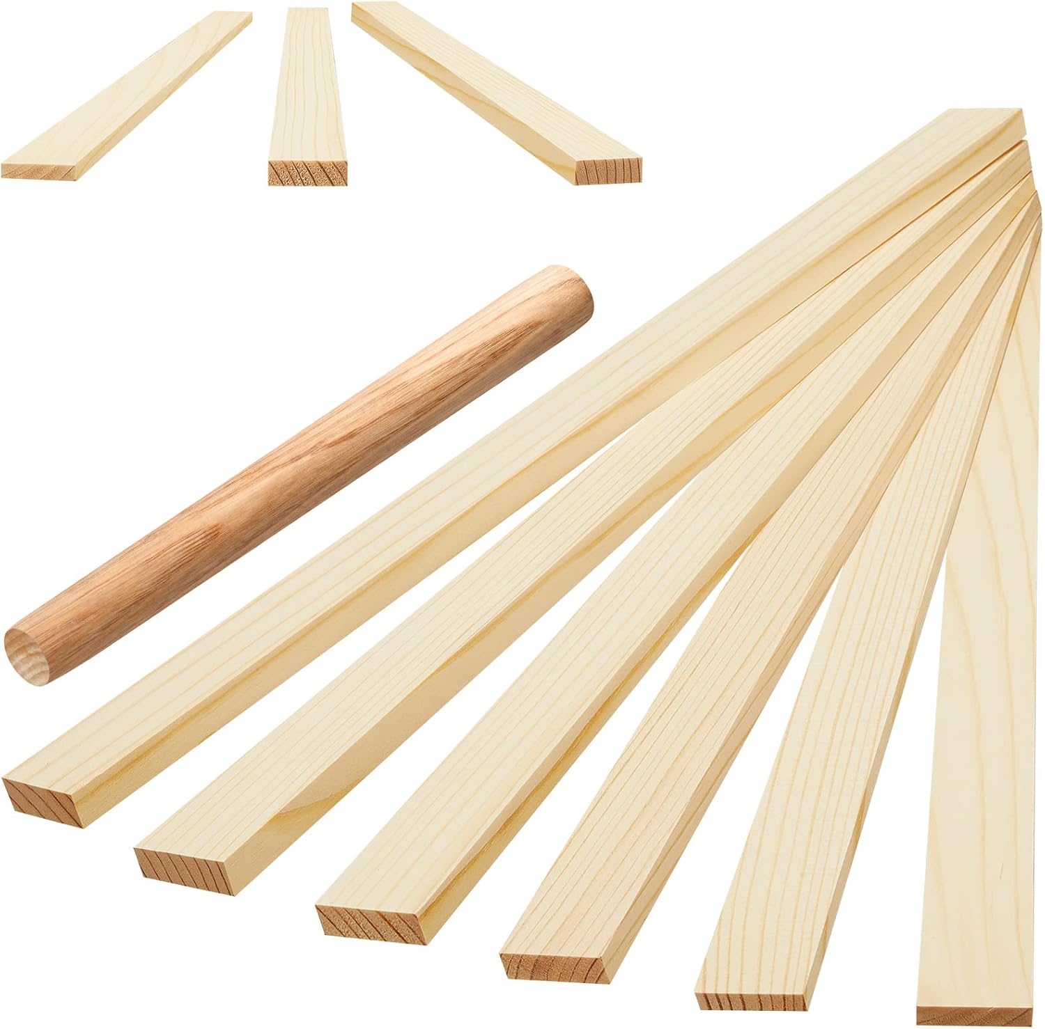 Amazon.com: 7 Pcs Pottery Teaching Rolling Mud Stick Guide and Wood ...