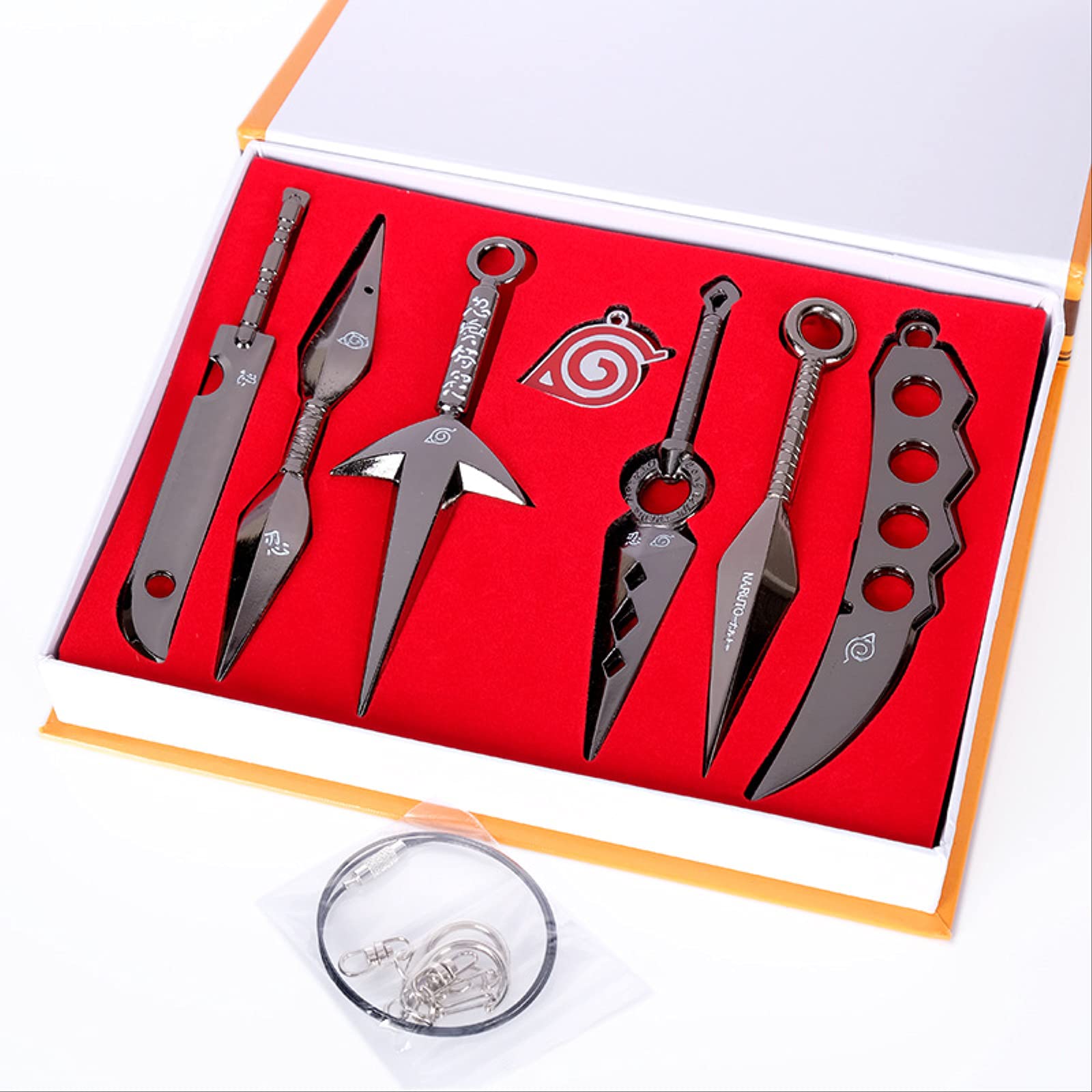 Buy QWYU Kakashi Metal Weapons Model Hatake Kakashi Deidara Kunai ...