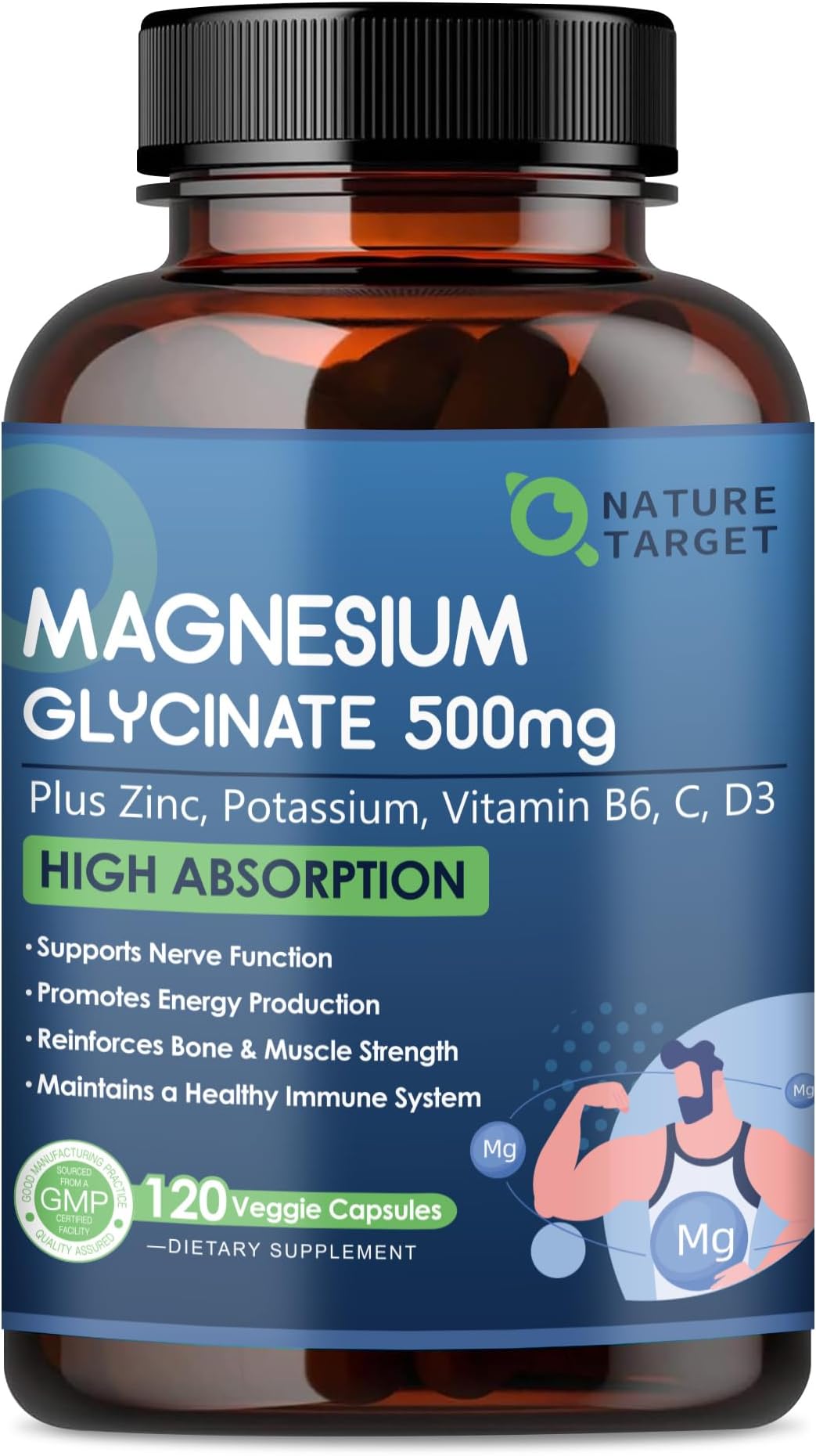 Amazon.com: Organics Ocean Pure Magnesium Glycinate with Zinc - Maximum ...