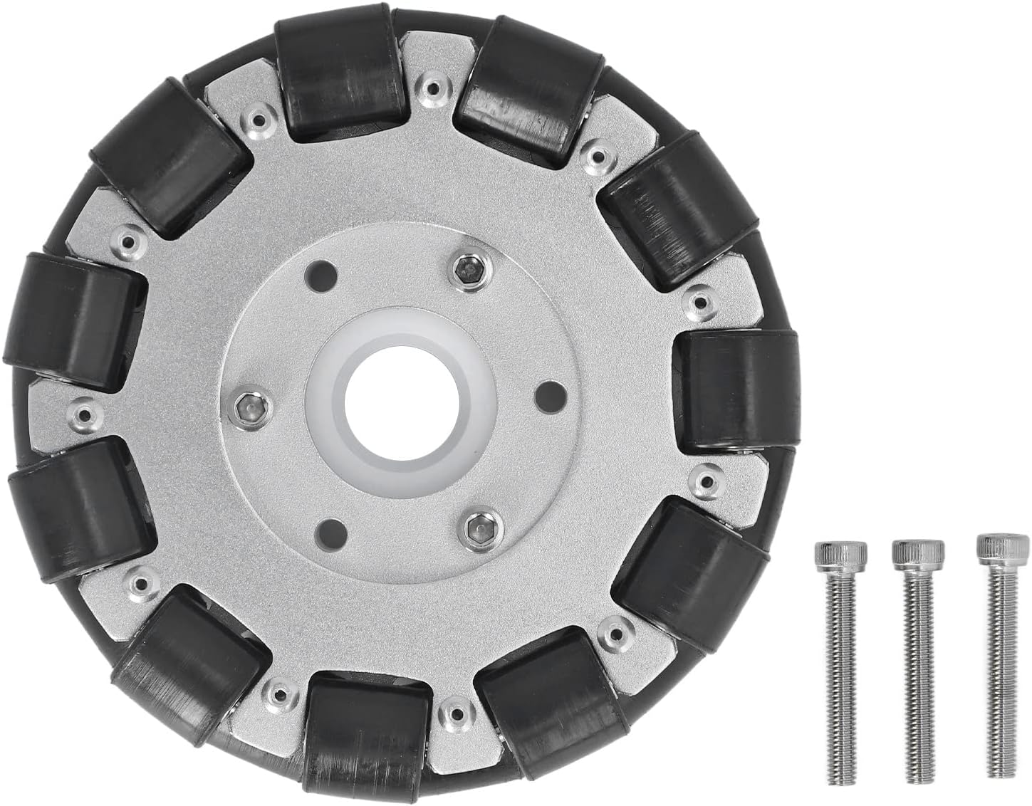 Amazon.co.jp: 127mm Double Aluminum Omni Wheel with Bearing Rollers ...