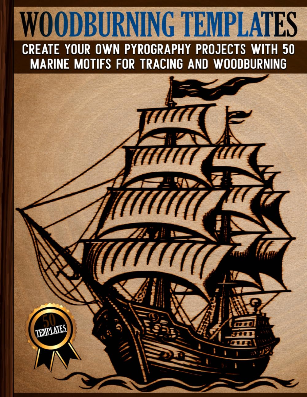 Pyrography Patterns Ships Wood Burned Moon Mandala On Oak Jes Hooper