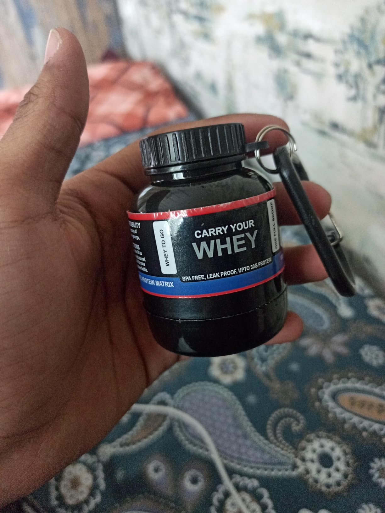 Serveuttam Whey Protein Powder Container Keychain - Easy to Carry ...