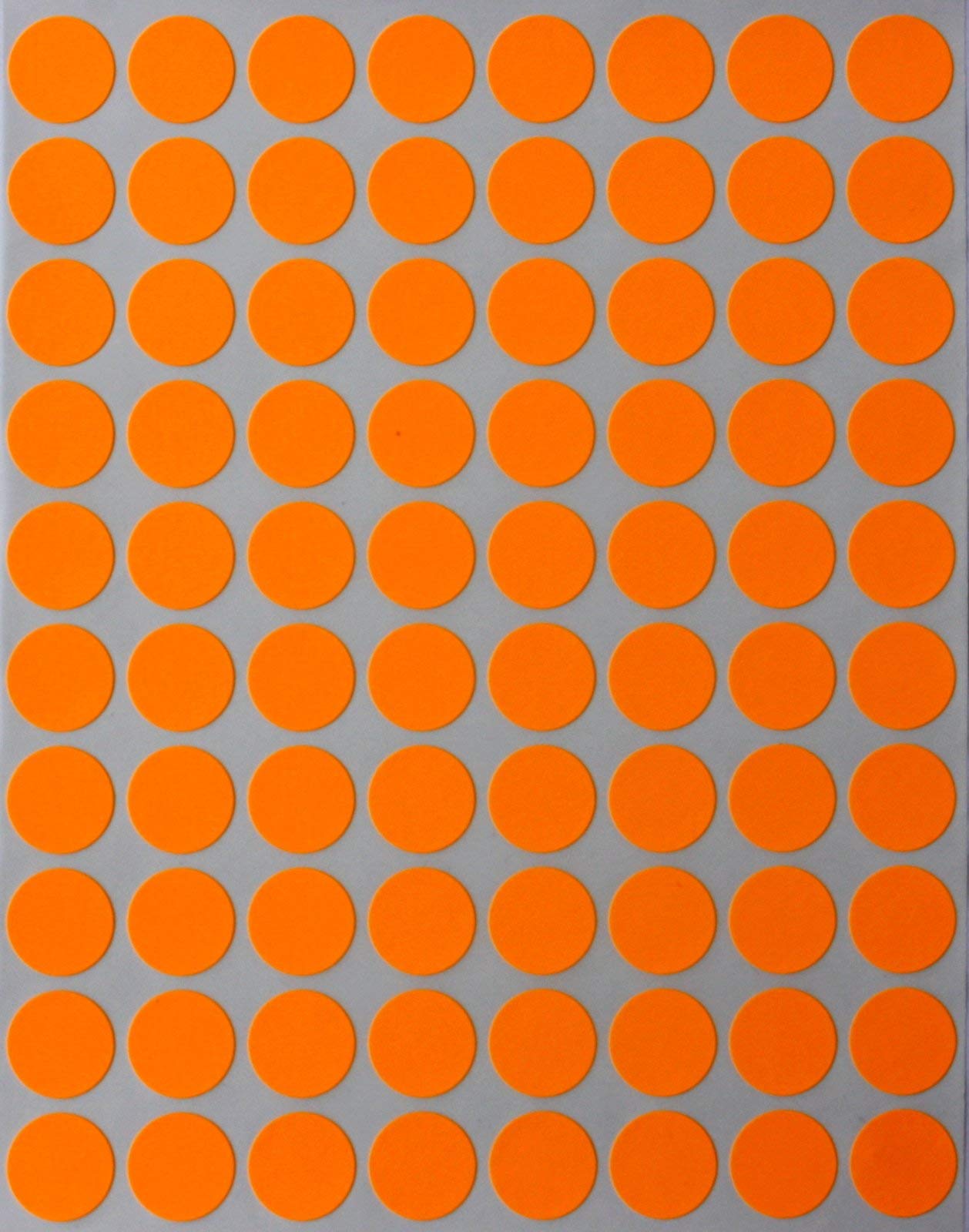 Royal Green (13MM) Neon Orange Color Coding Labels for Inventory and ...