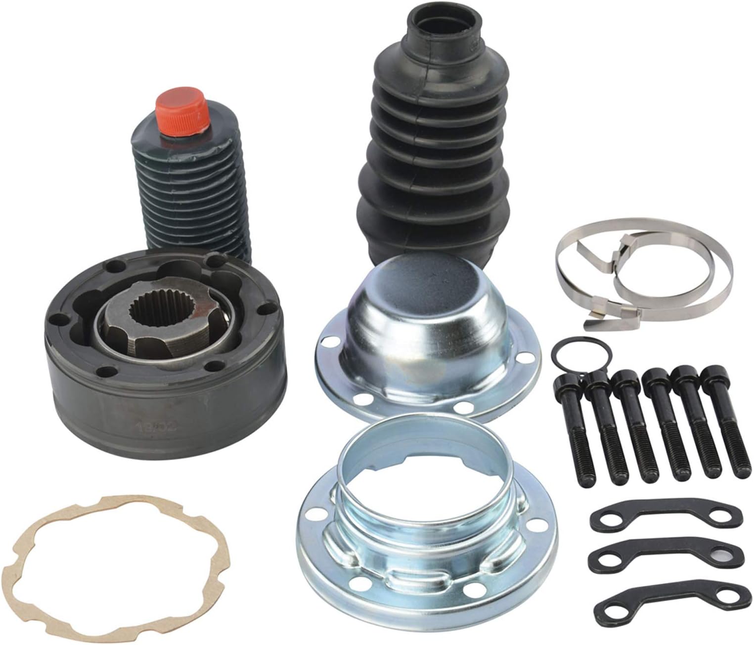 Amazon.com: MOTOKU Front Drive shaft CV Joint Rebuild Kit for Jeep ...