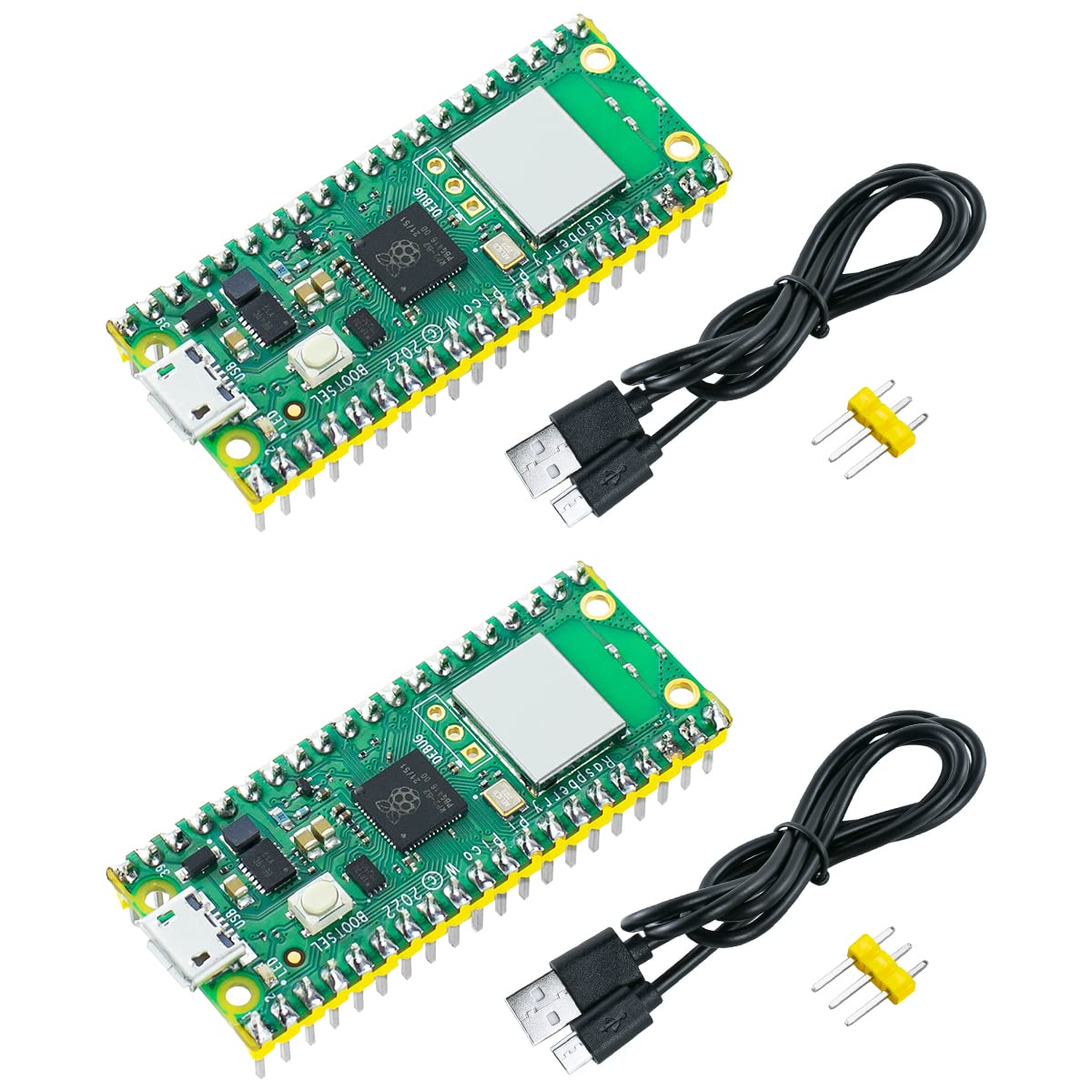 Snapklik.com : Hosyond 2Pack Raspberry Pi Pico W Pre-Soldered Based On RP2040 Dual-core ...