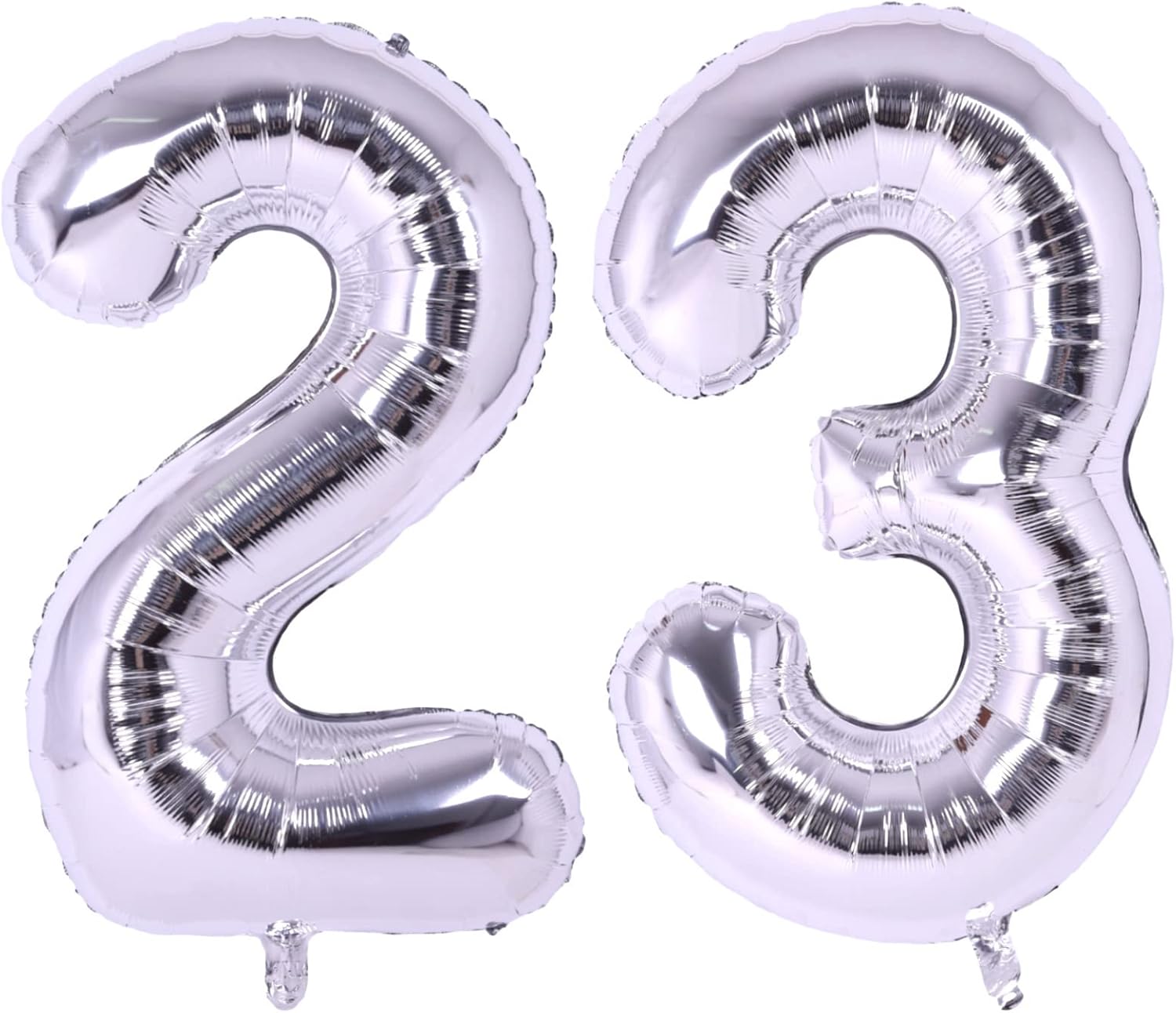 Amazon.com: 40 Inch Large 23 Balloon Siver Number 23 Foil Mylar Jumbo ...