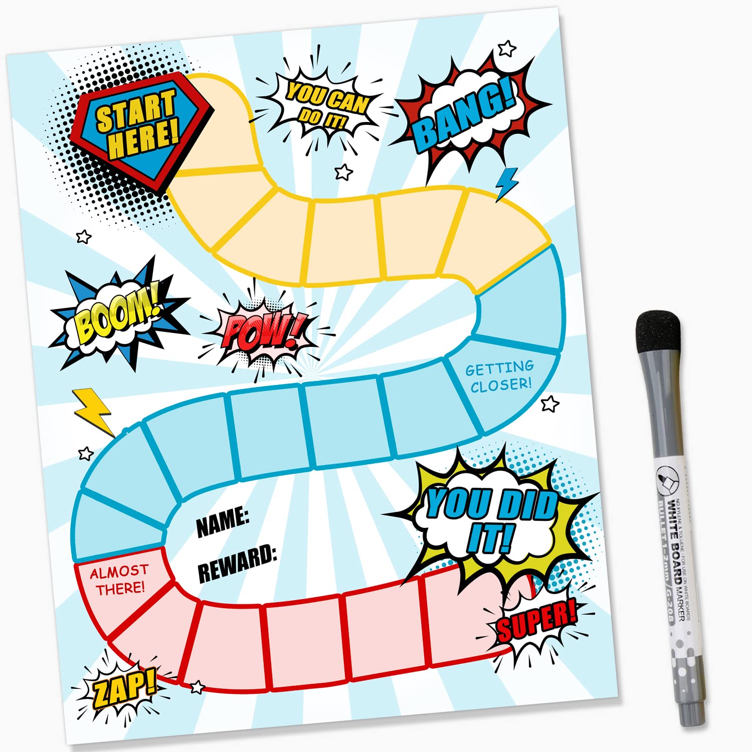 Buy Super Hero Reward Chart - Organizational Reward Planner - Good ...