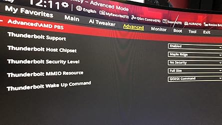 ASUS ThunderboltEX 4 with Intel® Thunderbolt™ 4 JHL 8540 Controller, 2 ...