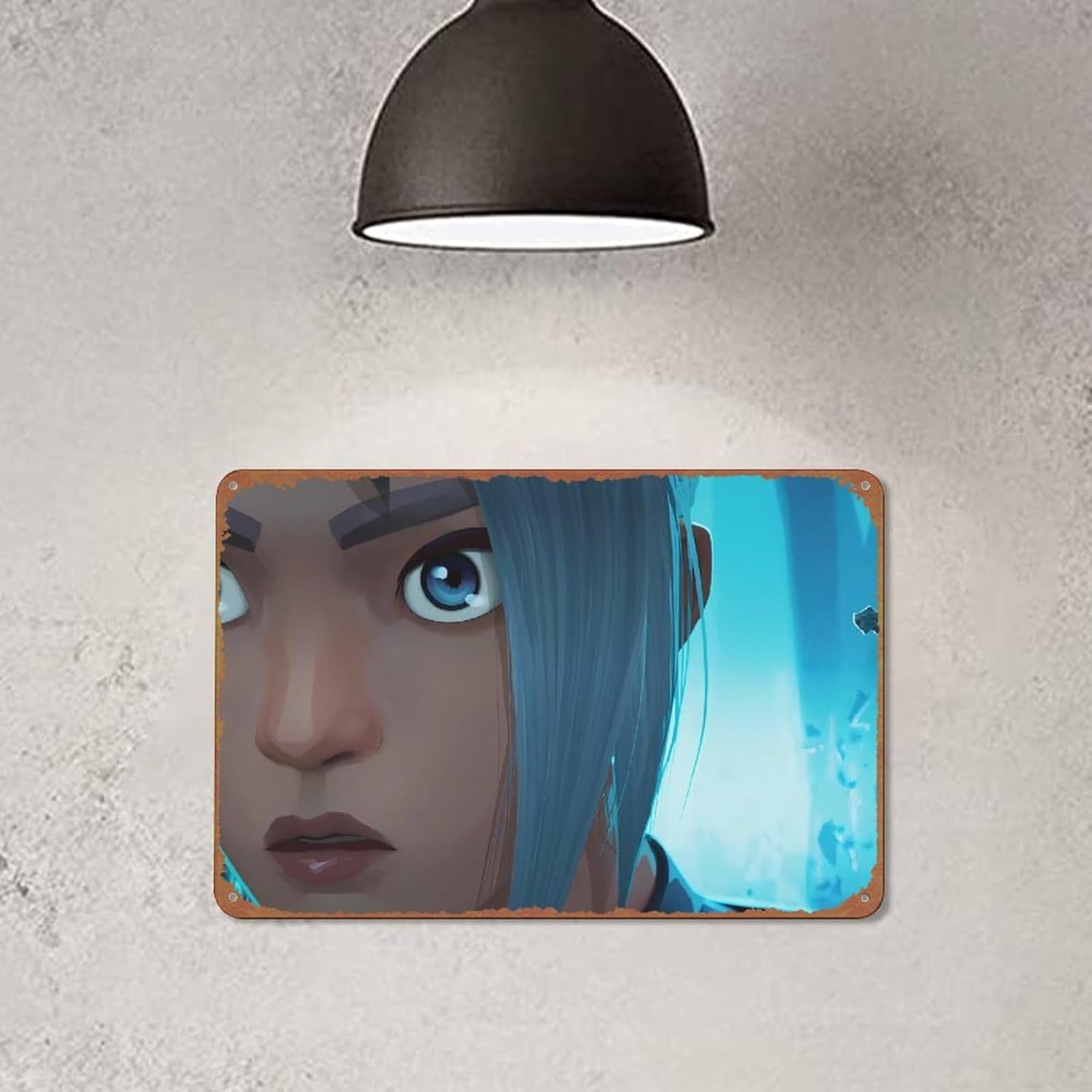 Blue Eyes Video Game Jett Valorant Yoru Wall Decor Retro Tin Metal Sign ...