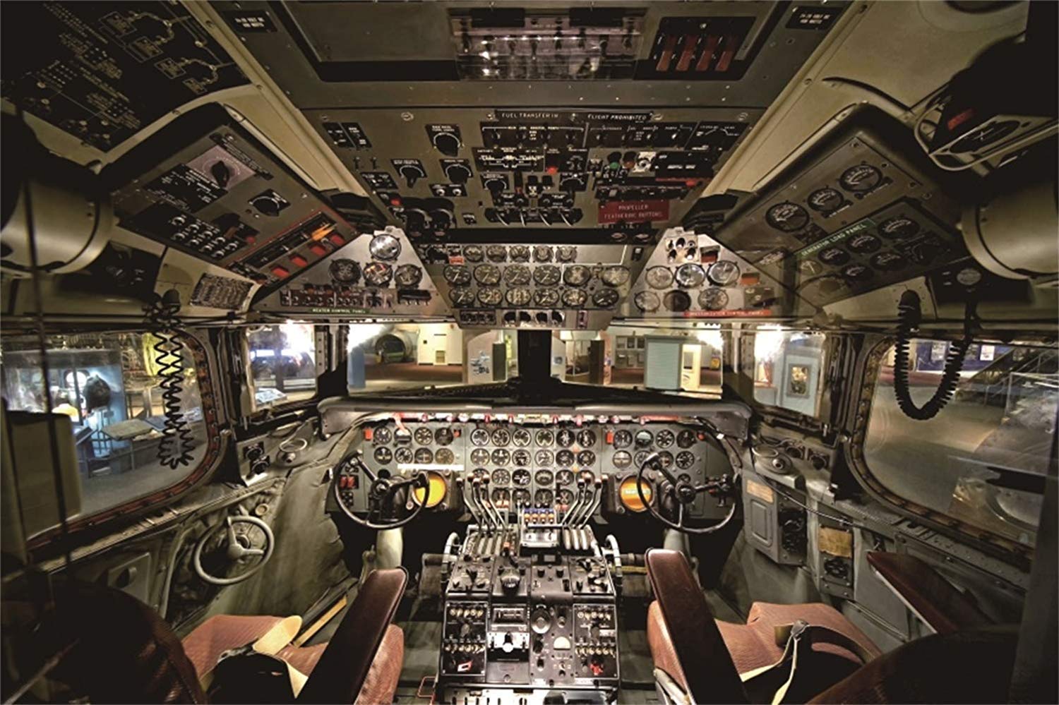 Buy Cruising Control Panel of A Large Aircraft Cockpit Backdrop 10x6 ...