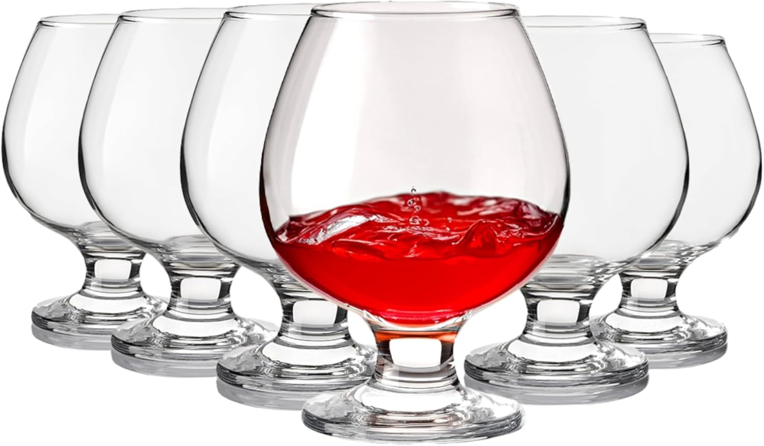 Amazon.com | SECEN LONDON Brandy Snifter Glasses Set of 6, Cognac ...