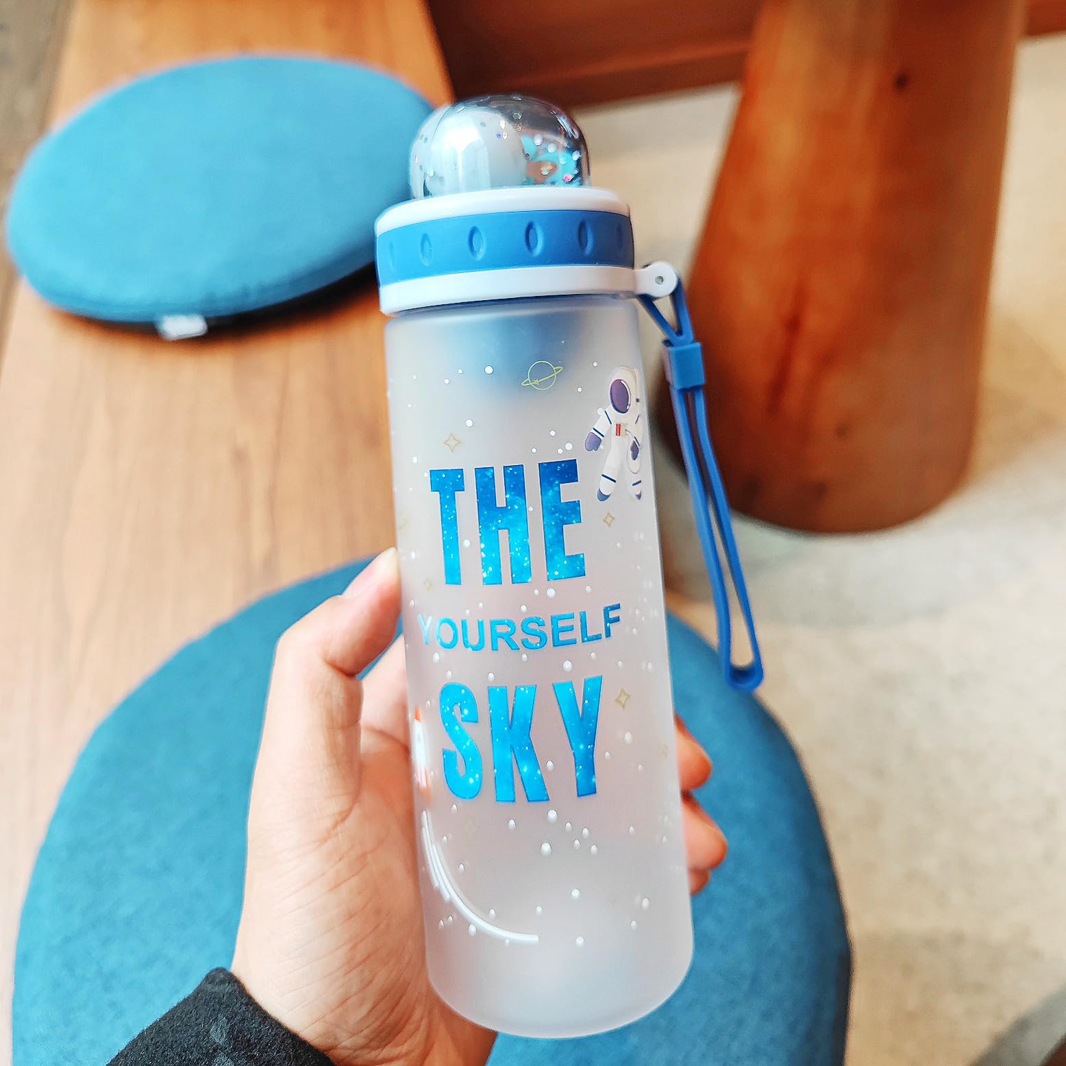 Venti Unbreakable Water Bottle with Sipper & Straw - BPA Free, Leak ...